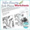 Line Drawing Worksheets - Middle School Art - High School Visual Art ...