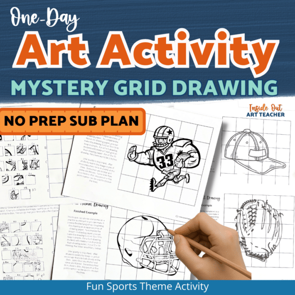 HIGH SCHOOL SUB PLAN/WORKSHEET: Mystery Scramble Grid Drawing Soccer ...