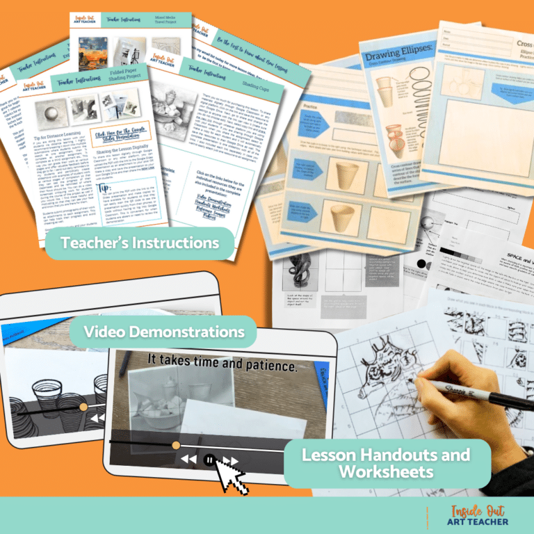 Drawing and Painting Art Project Bundle - High School Visual Art and ...