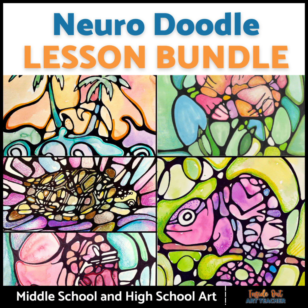 Neurographic Art Easy Doodle Drawing High School Art Bundle