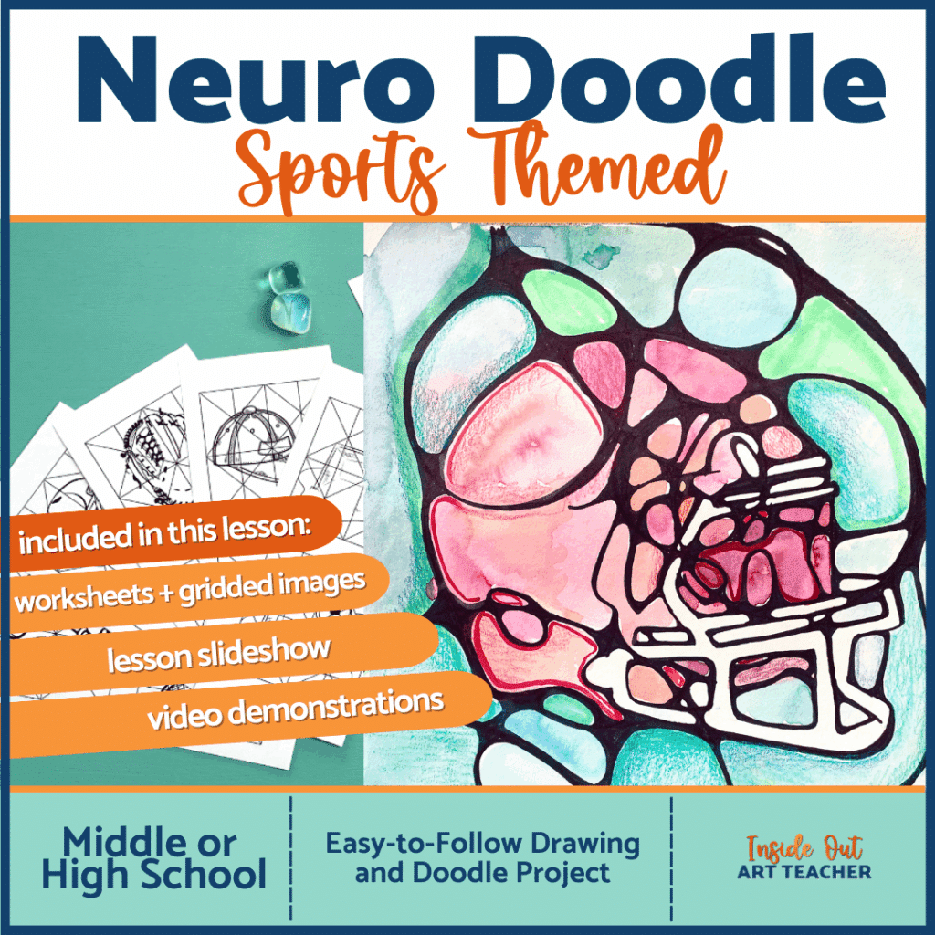 Neurographic Art Easy Doodle Drawing Project : Sports
