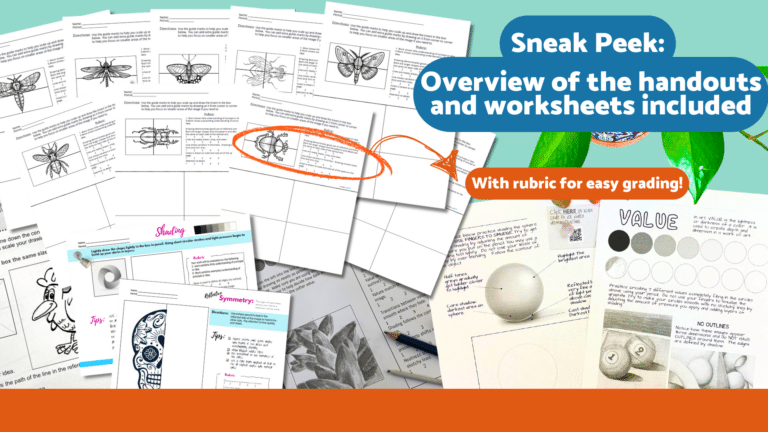 Ready to Go Art Worksheets Sub Plan Bundle