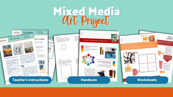 MIXED MEDIA Art Project - Middle School Visual Art - High School ...
