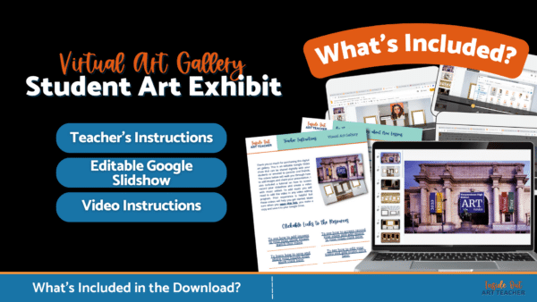 Virtual Student Art Exhibit - Google Slideshow - Middle or High School ...