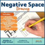 Negative Space Drawing Worksheets - Middle School Art - High School Art ...