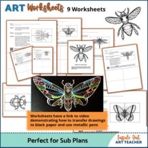 Middle or High School Art Sub Plans/Worksheets Early Finisher Project ...