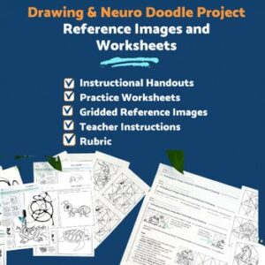 Neurographic Art Easy Doodle Gridded Reference Images and Drawing ...