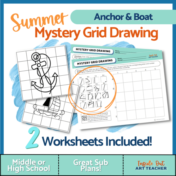 End Of The Year Art Activity: Anchor Boat Worksheet