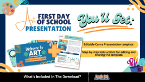 Editable Presentation - Elementary, Middle, or High School Art Back to ...