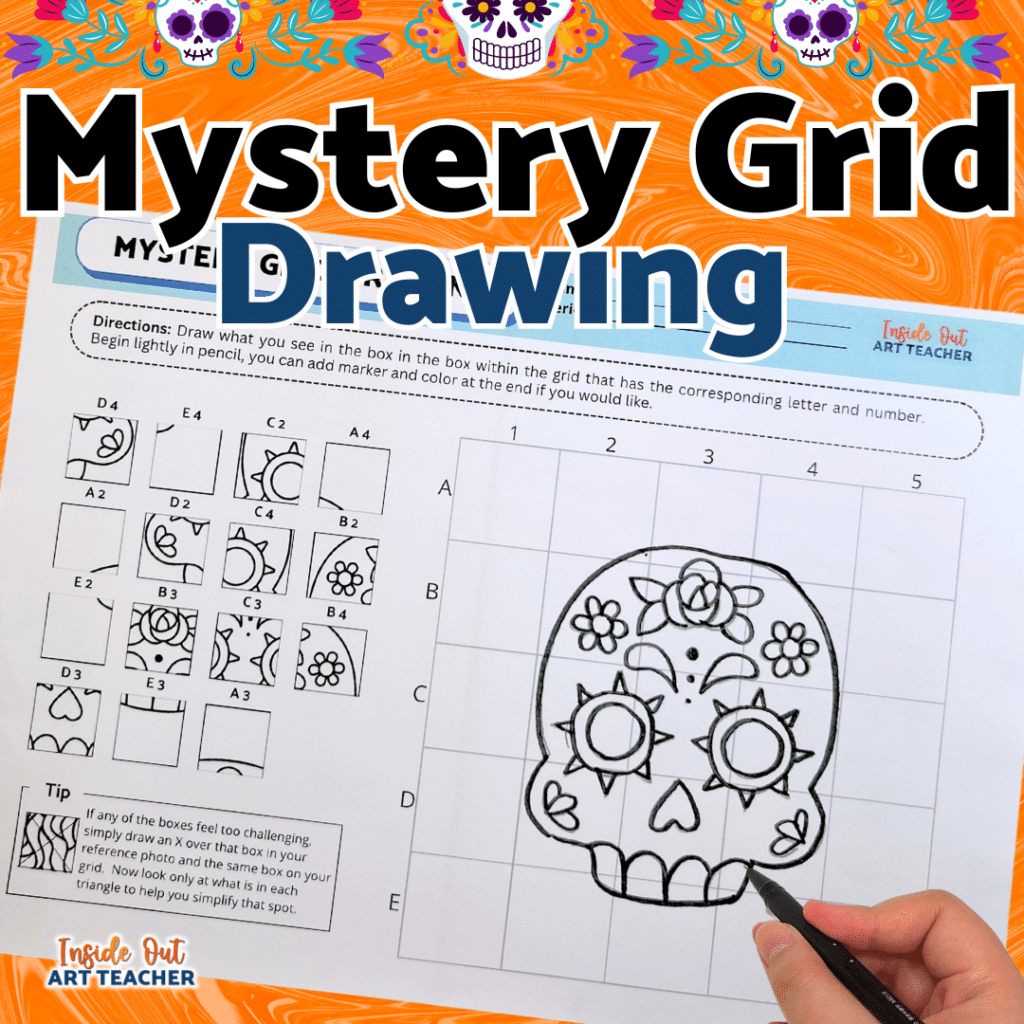 QUICK SUB LESSON WORKSHEET: Mystery Scramble Grid Calaveritas 4 and 5 ...