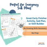 Junior HS Sub Plan: Worksheet Guitar French Horn Art Mystery Scramble