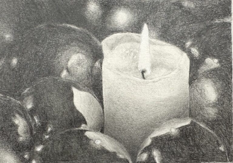Value Drawing and Shading Candle Art Lesson | Middle & High School