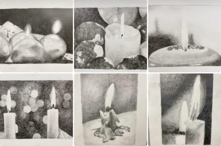 Candle Drawing and Shading Lesson | Teaching Value in Art