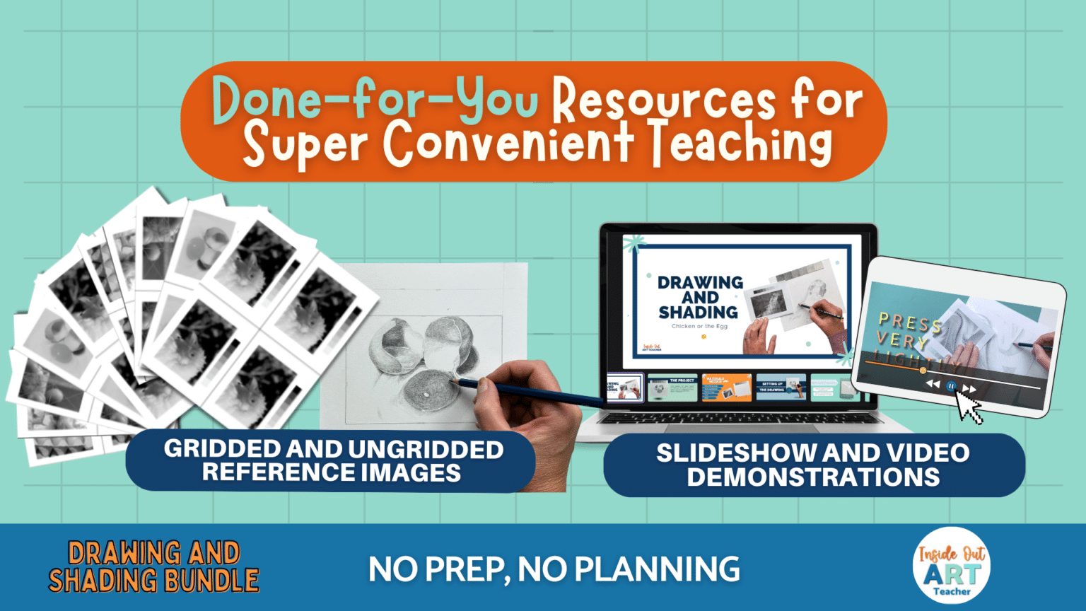 Value Drawing and Shading Bundle - Colored Pencil and Graphite | Inside ...