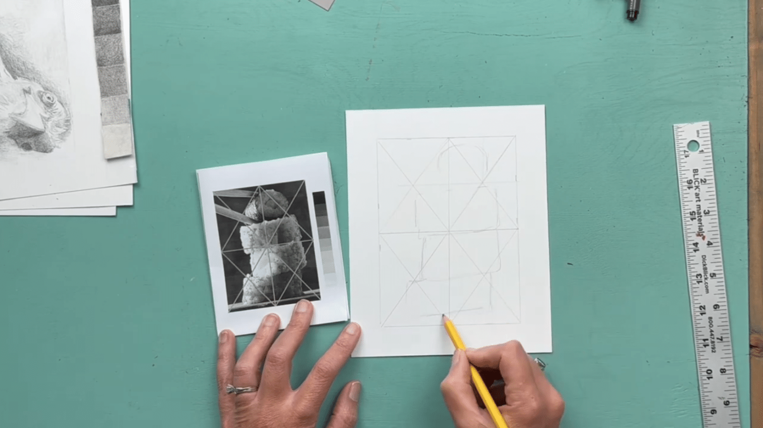 Pen and Ink Drawing Art Lesson for High School