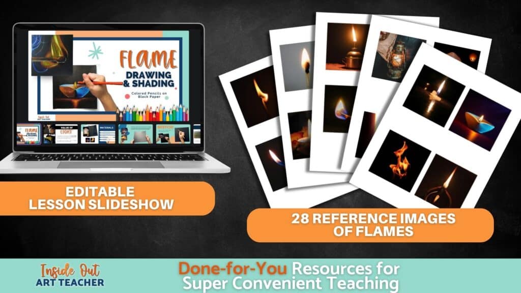Drawing Flames Colored Pencil Art Project