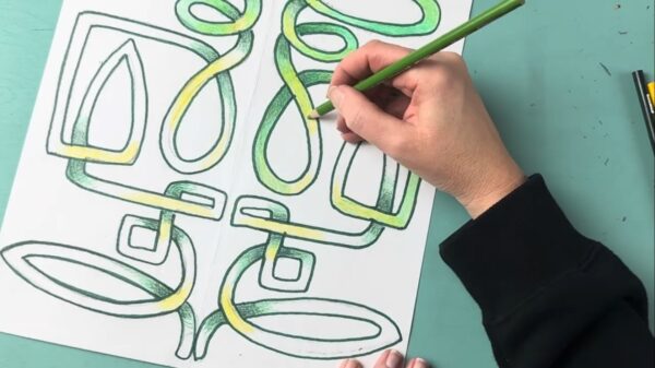 Fun and Easy St. Patrick's Day Art Project Idea: Celtic Knot Drawing ...