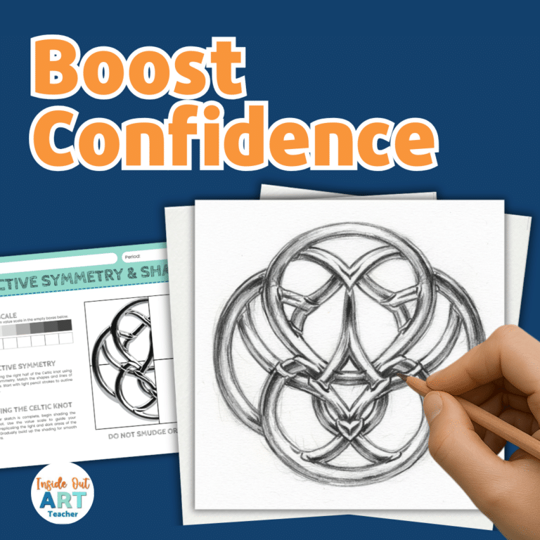 St. Patrick's Day Art Activity Symmetry Drawing & Shading Worksheets ...