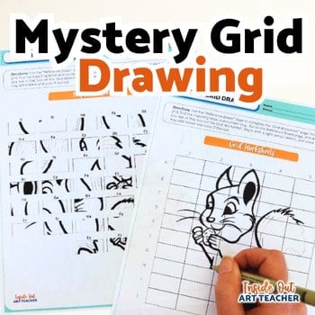 Thanksgiving Mystery Grid Art Sub Plans | No-Prep Worksheets for Grades ...