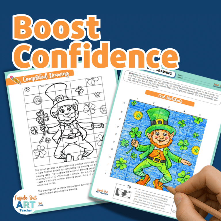 Printable St. Patrick’s Day Mystery Grid Drawing Worksheets | Middle ...