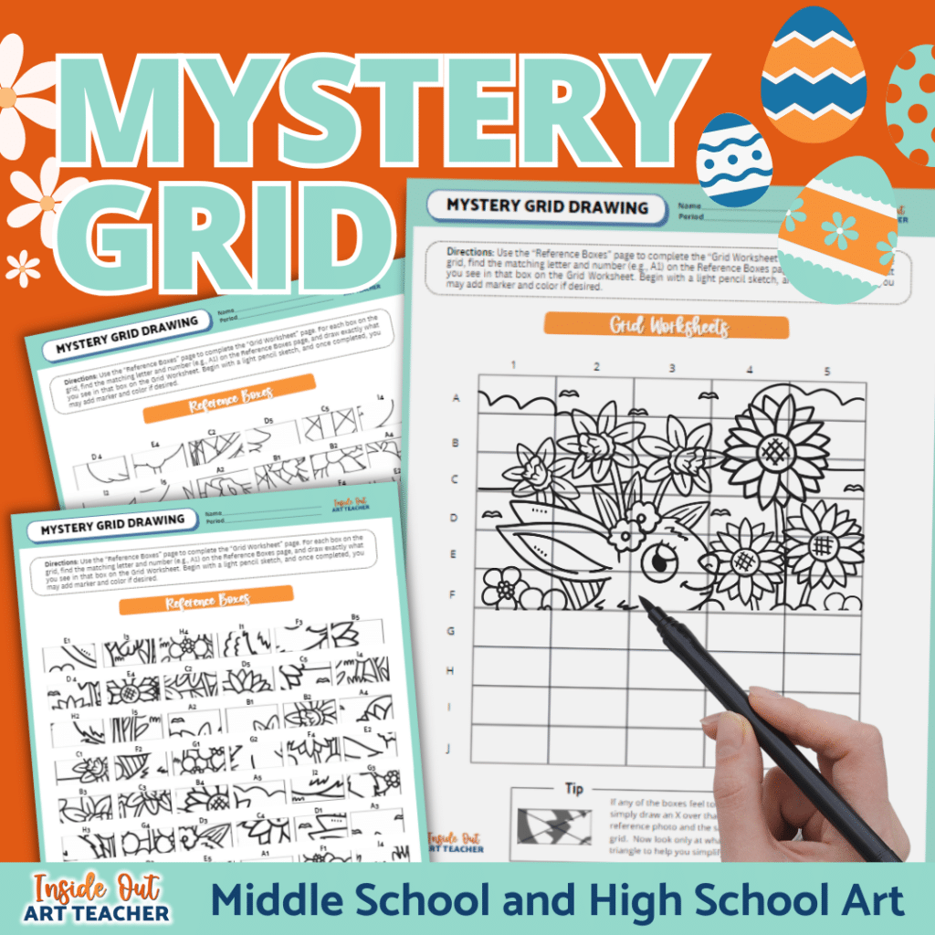 No-Prep Spring & Easter Drawing Activity | Fun Art Worksheets Grades 6 ...