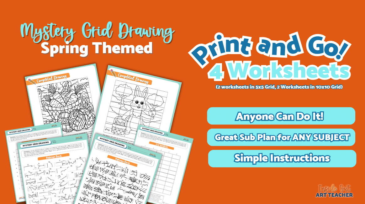 Creative Easter Art Activity | Mystery Grid Drawing for Students ...