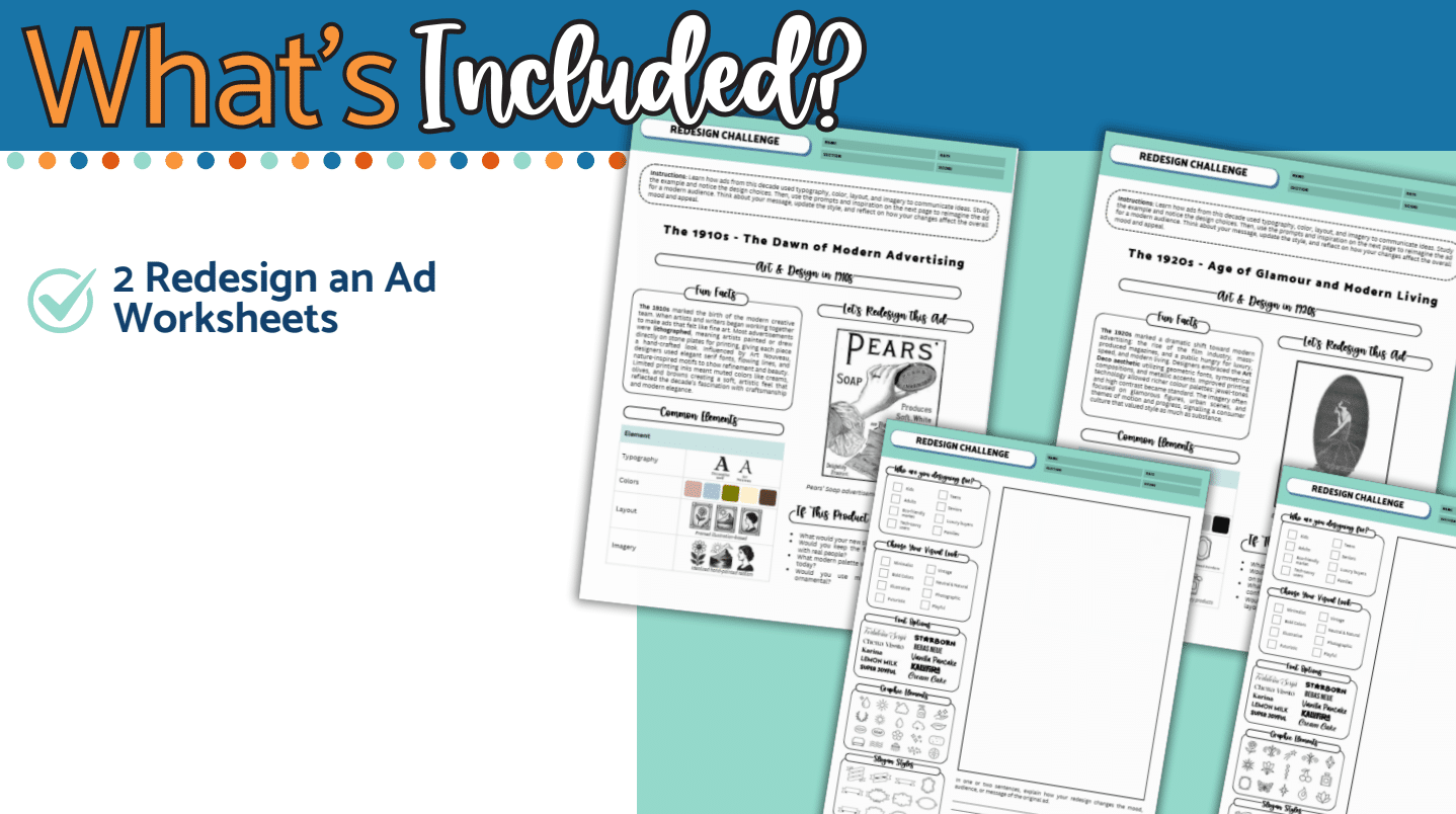 Advertising Design Project | 1910s–1920s Art History & Media Literacy ...