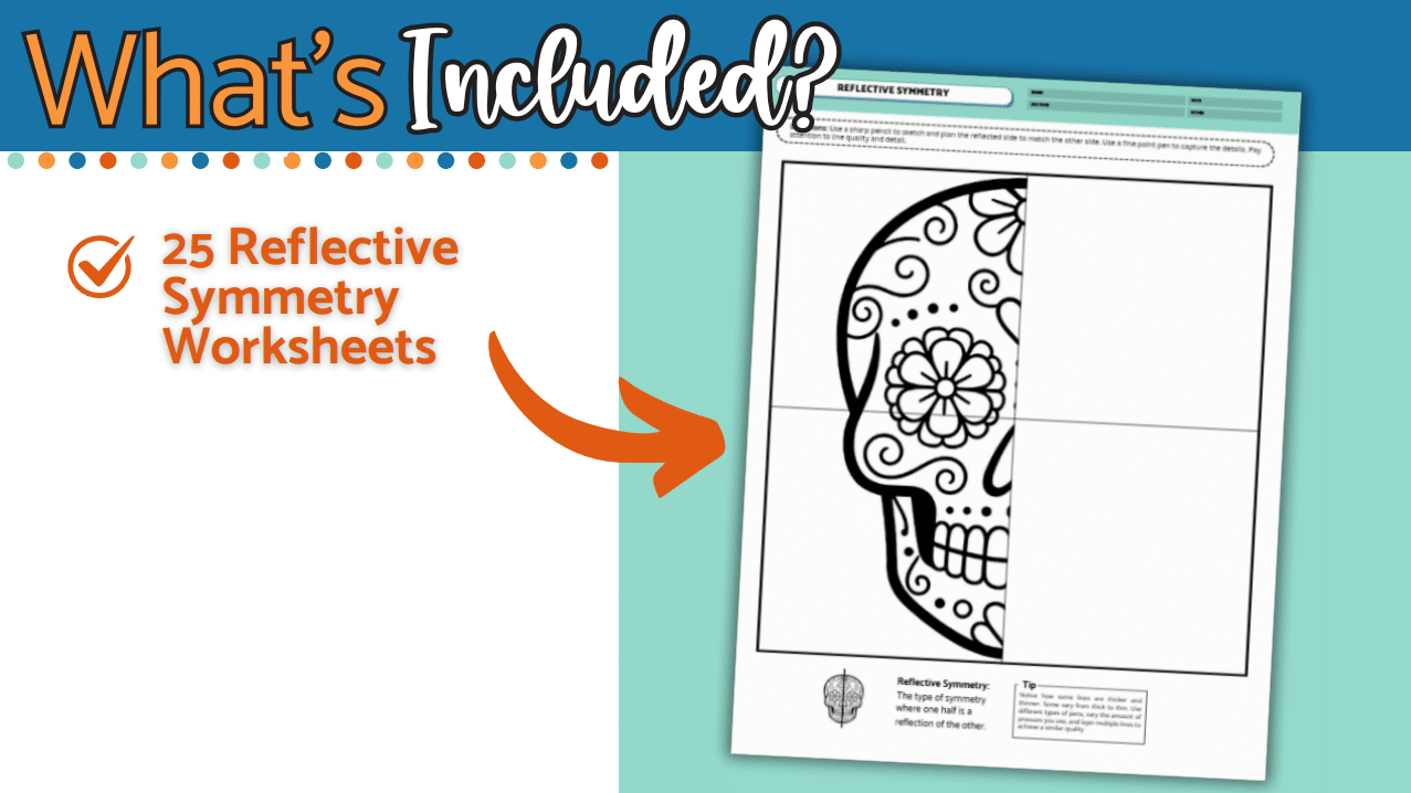 Day of the Dead Art Activity | Sugar Skull Symmetry Worksheets for ...