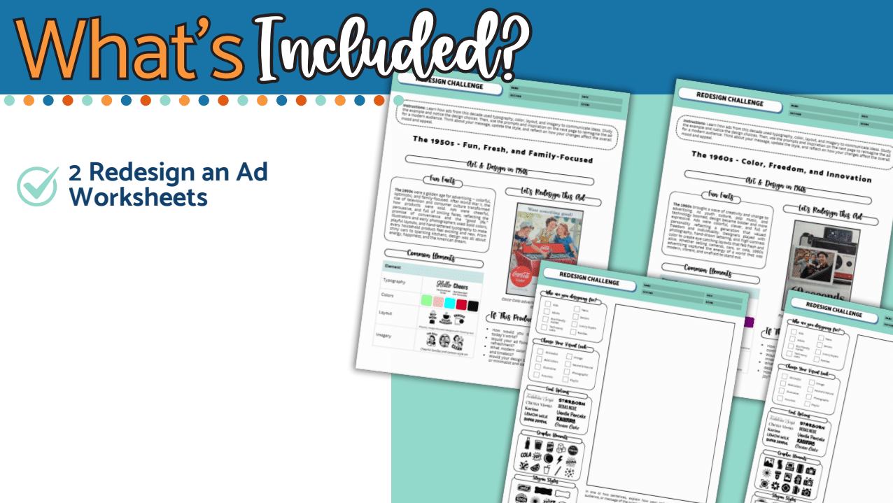 Pop Art Project | 1950s–1960s Advertising & Media Literacy Lesson ...