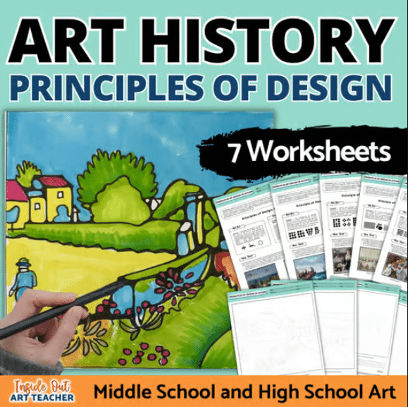 Principles of Design Worksheets | Great Art History Projects for Middle ...