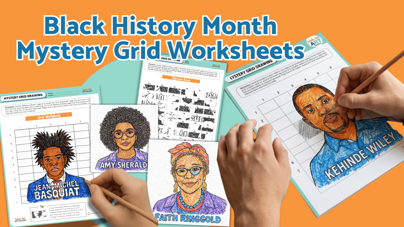 3 Fun Black History Month Art Activities | Inside Out Art Teacher
