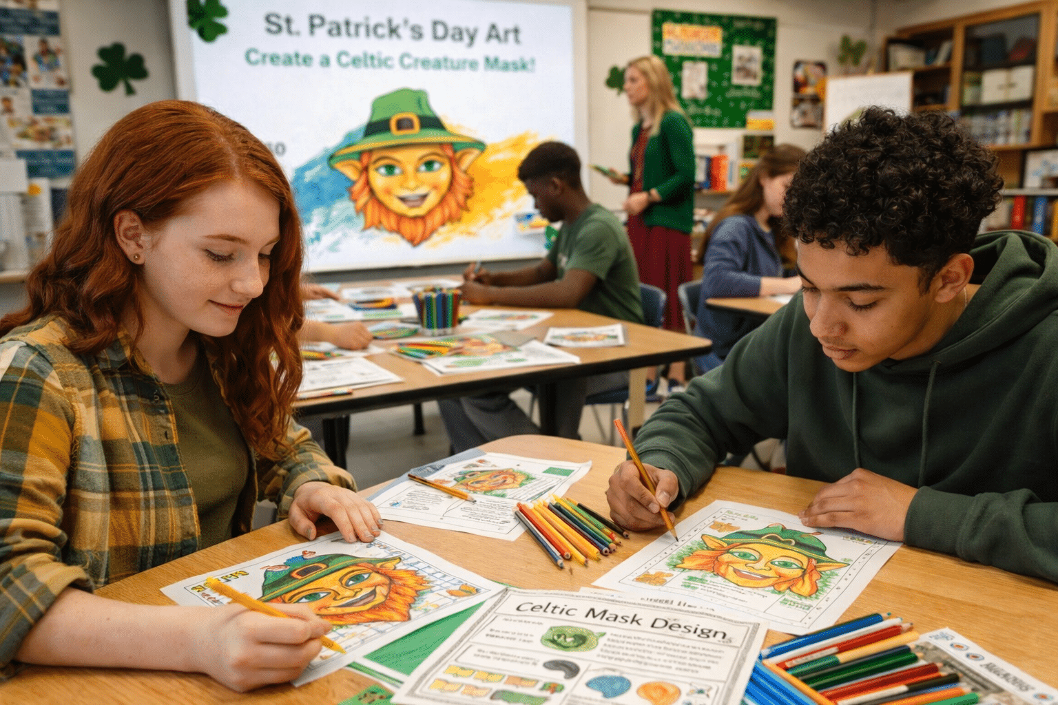 Fun High-Engagement St. Patrick’s Day Art Activities for Middle & High ...